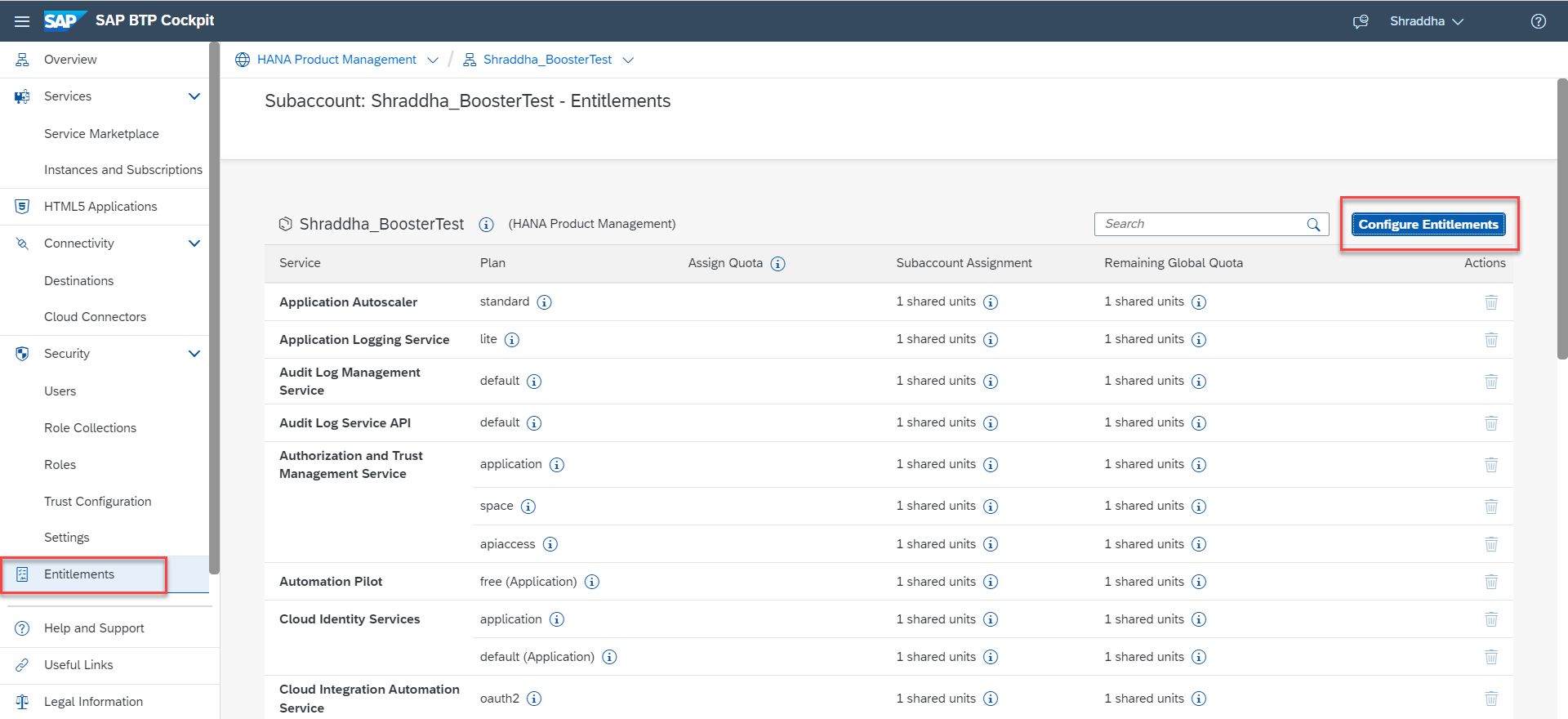 Configuración de instalación de Automation Pilot en BTP Cockpit - S4PCADEMY