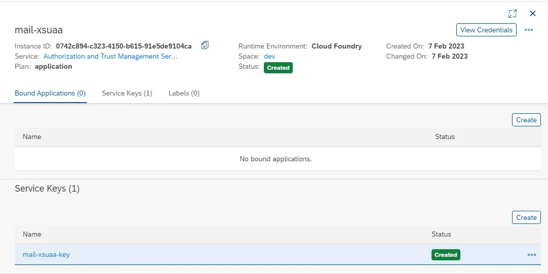 Conexión de destino de correo local mediante SAP Cloud SDK JavaScript versión 3 en SAP CAP ...