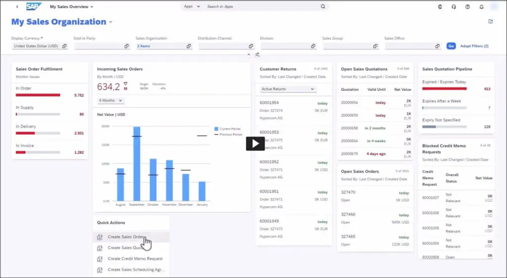 Ventas en SAP S/4HANA Cloud, Public Edition 2302.1: aplicación My Sales ...